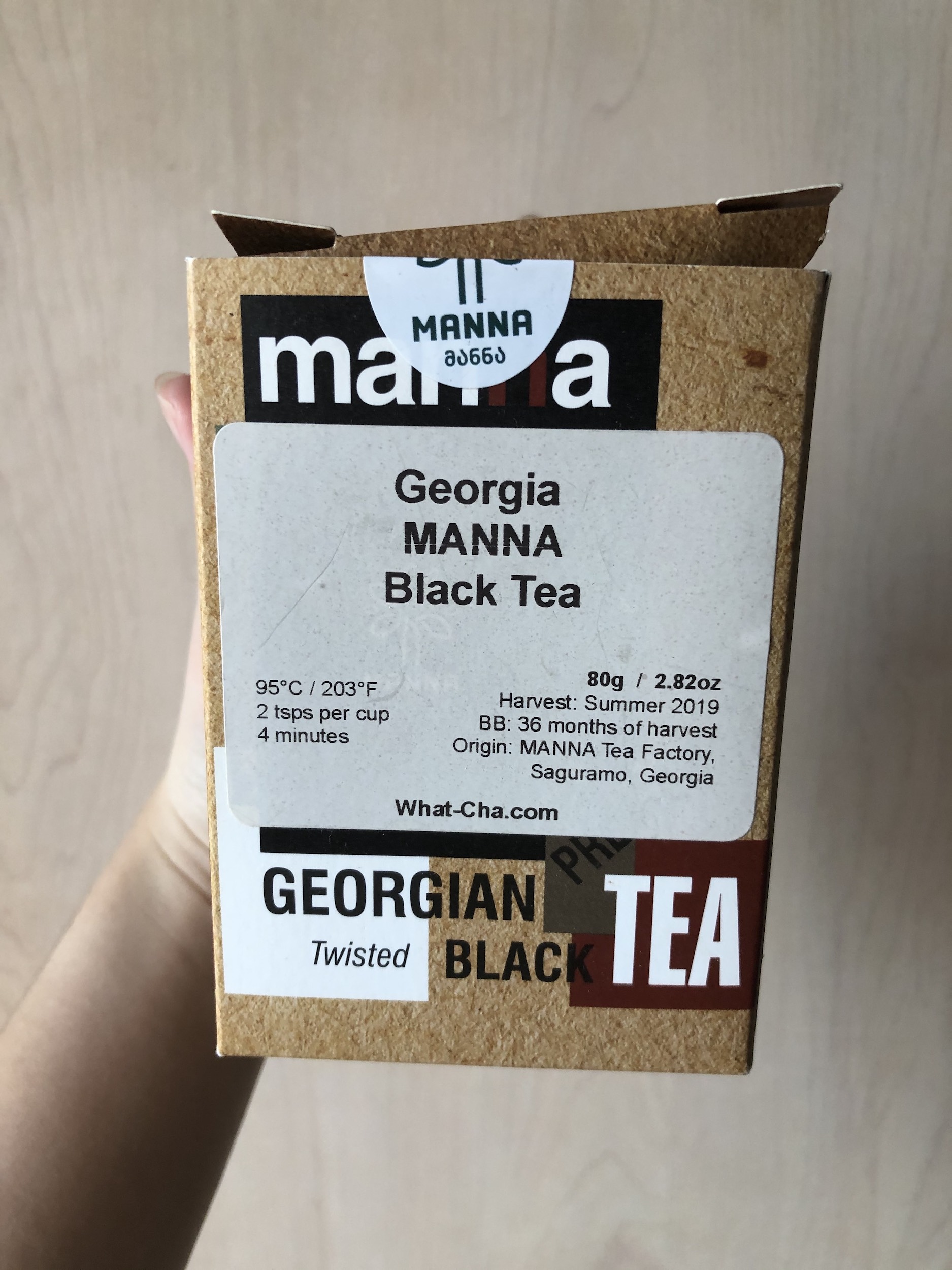 Tea Review: Georgia Manna Black Tea from What Cha – Eustea Reads