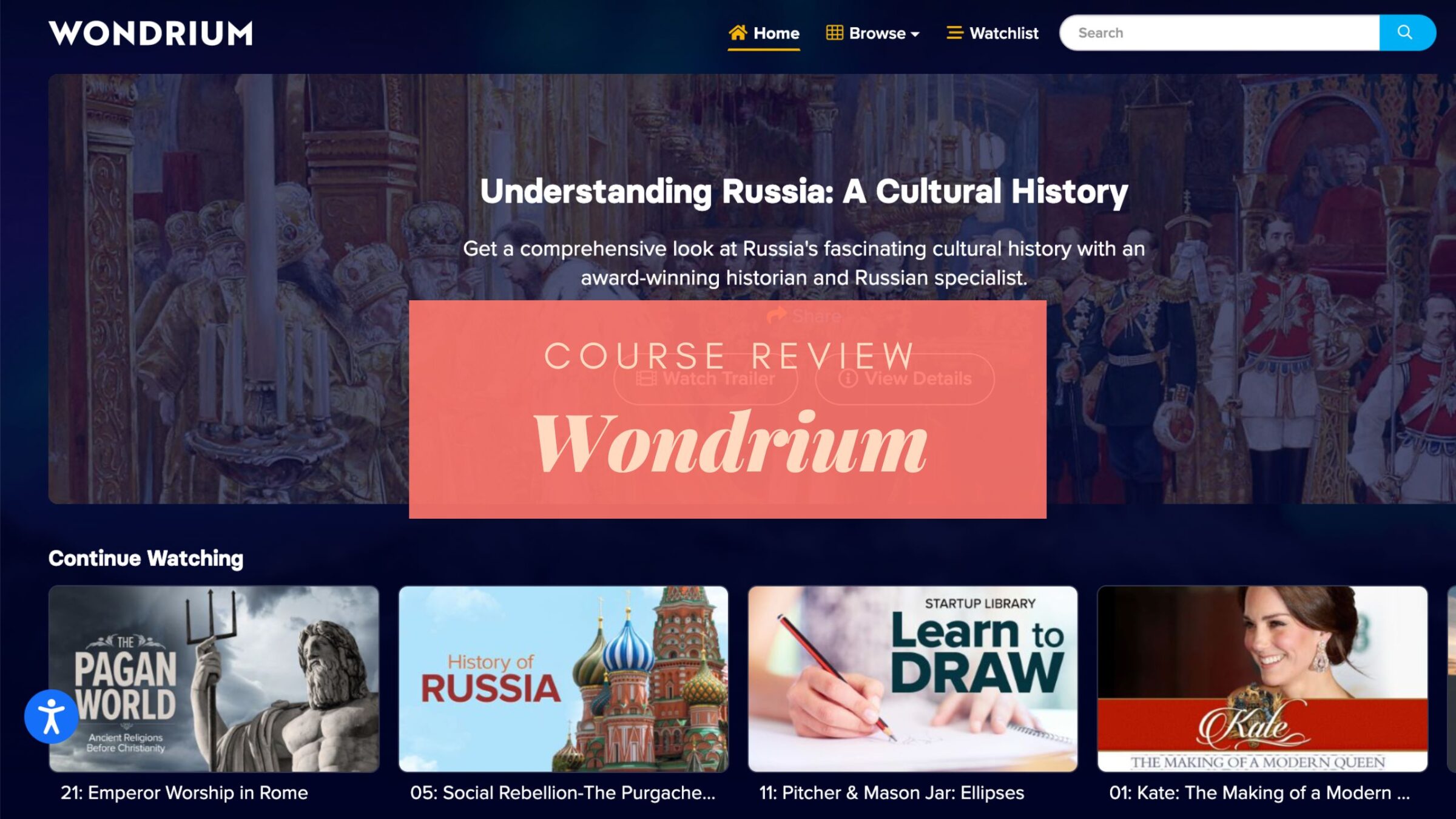 Wondrium Review – Eustea Reads